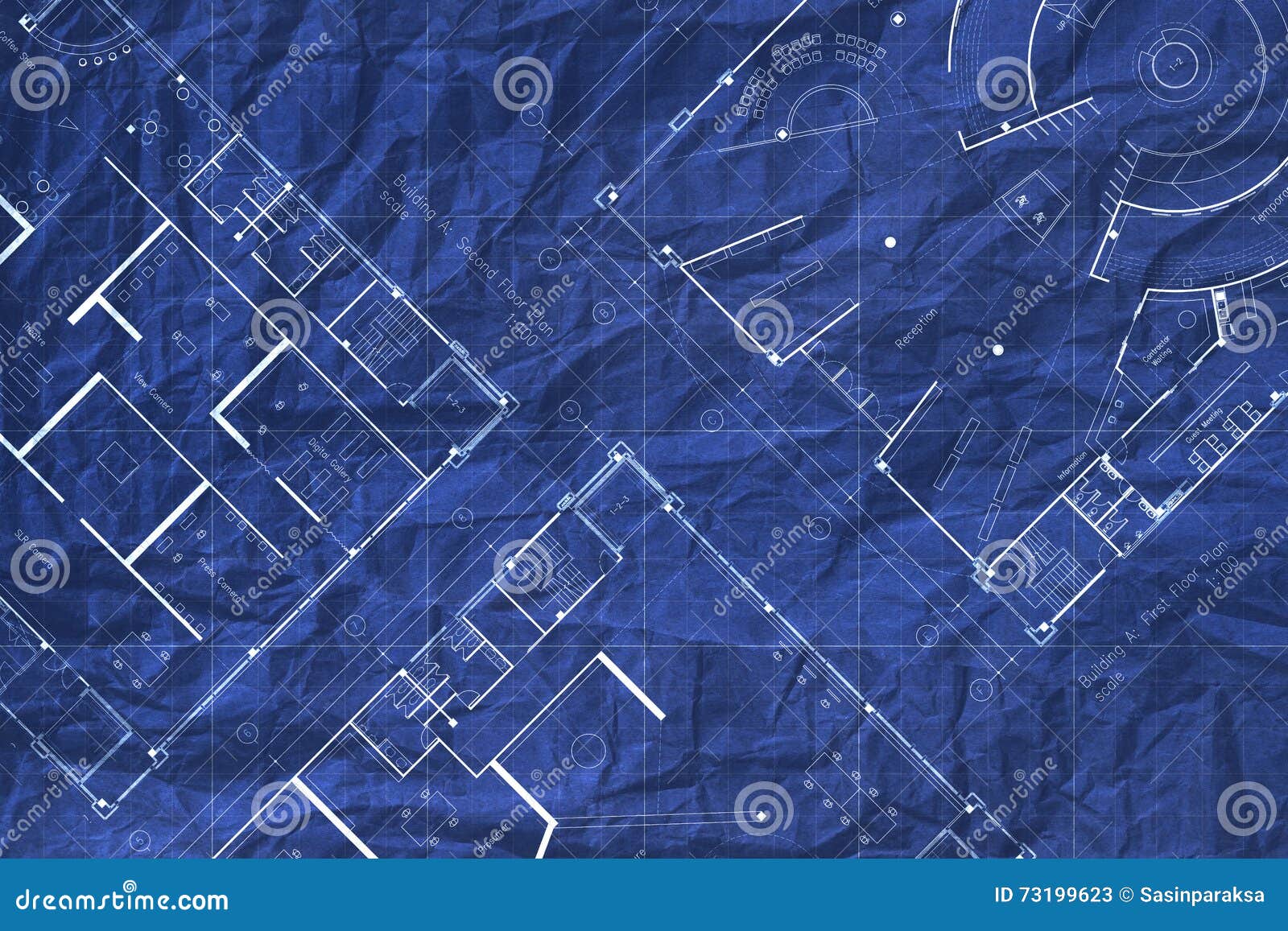 Blueprint Floor Plan, Architectural Drawing, Construction Background ...