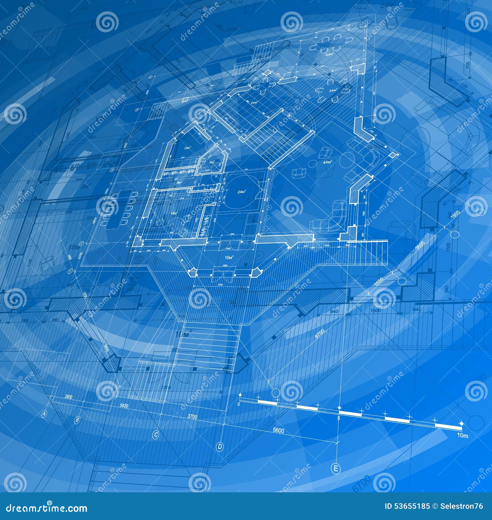 Digital Blueprint House Stock Illustrations – 2,972 Digital Blueprint ...