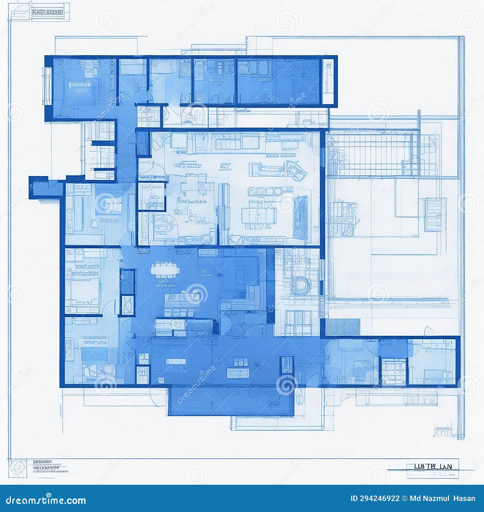 Architecture Design: Blueprint Plan - Illustration of a Plan Stock ...