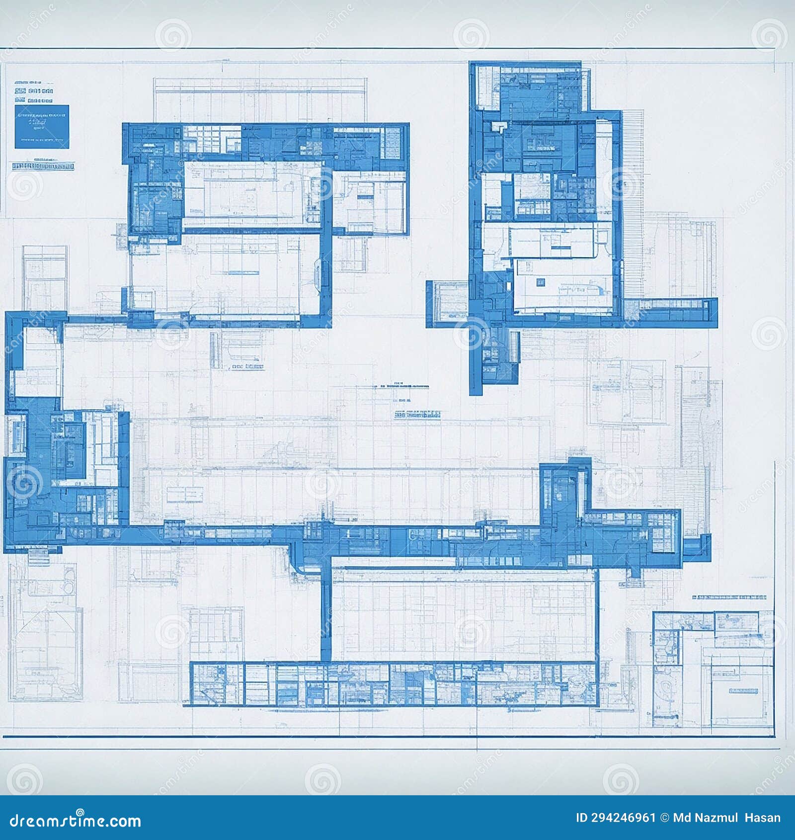 Architecture Design: Blueprint Plan - Illustration of a Plan Stock ...