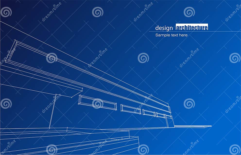 Architecture Design of Residence and Public Buildings. Side and Layout ...