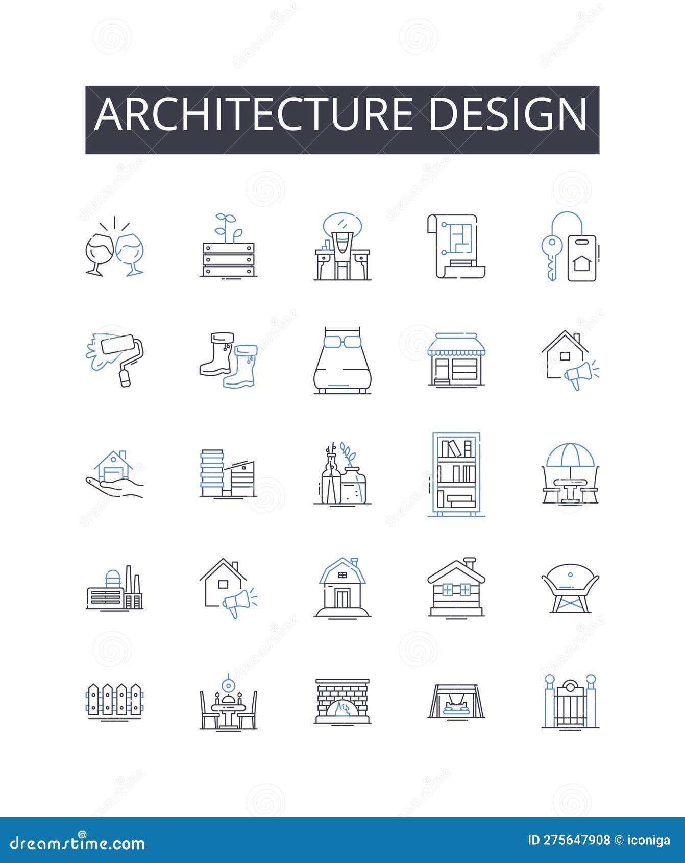 Acoustical Design Line Icons Collection. Soundproofing, Absorption ... Acoustical Design Line Icons Collection. Soundproofing, Absorption ...