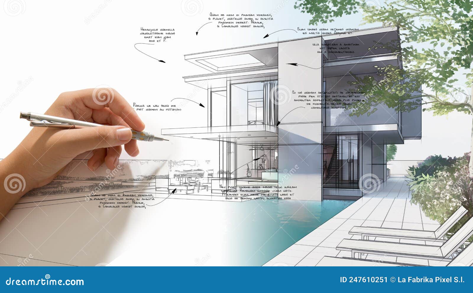 Architecture Design Process Stock Illustration - Illustration of model ...