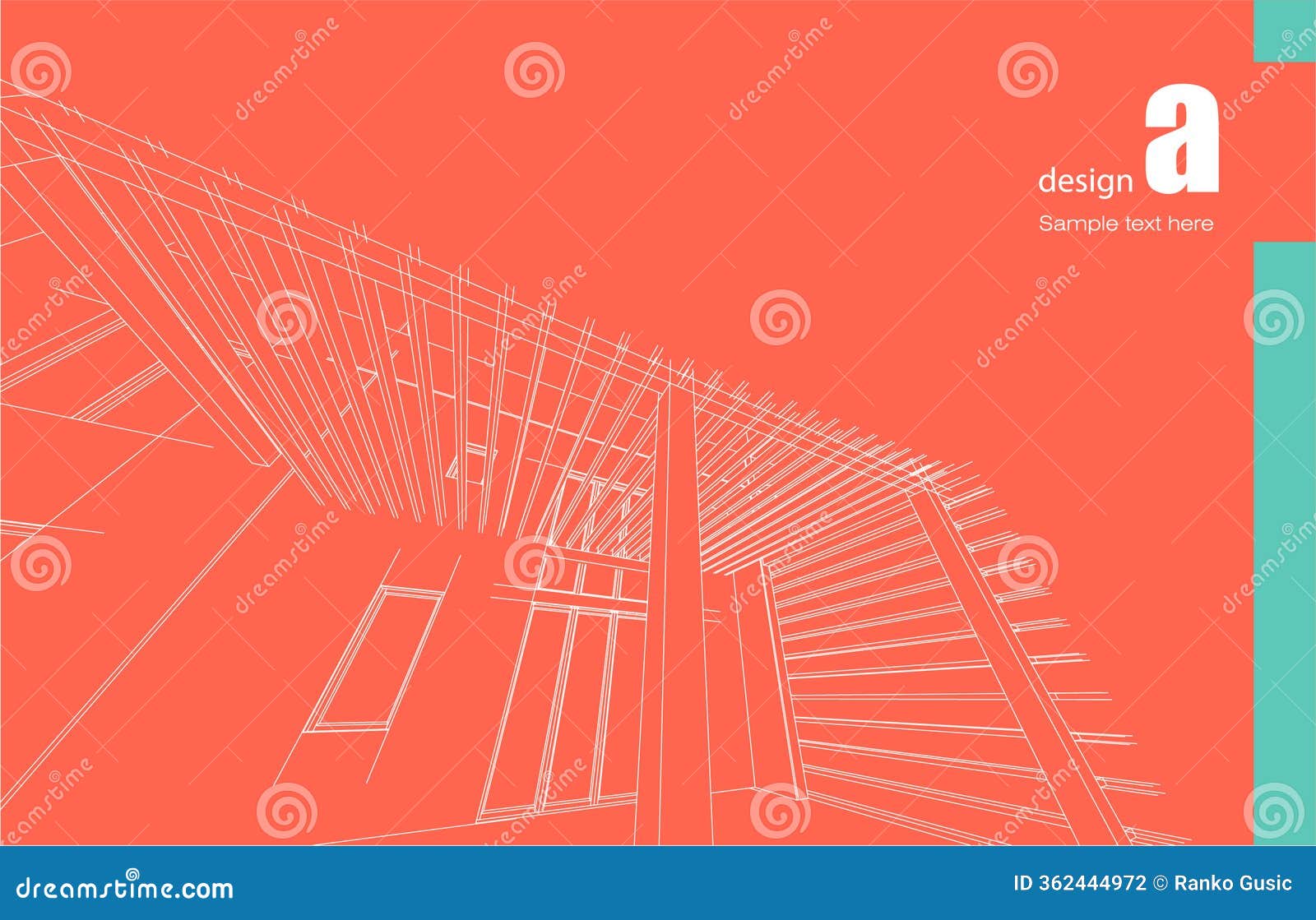 Architecture Design of Residence and Public Buildings. Side and Layout ...