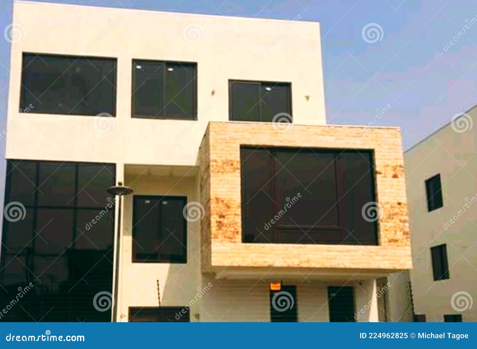 Architecture Design Storey Building. Stock Image - Image of window ...