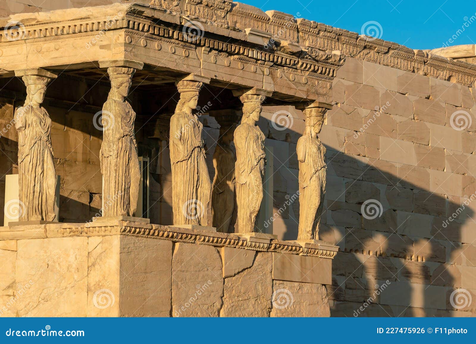 Architecture Detail of Ancient Building in Acropolis, Athens Stock ...