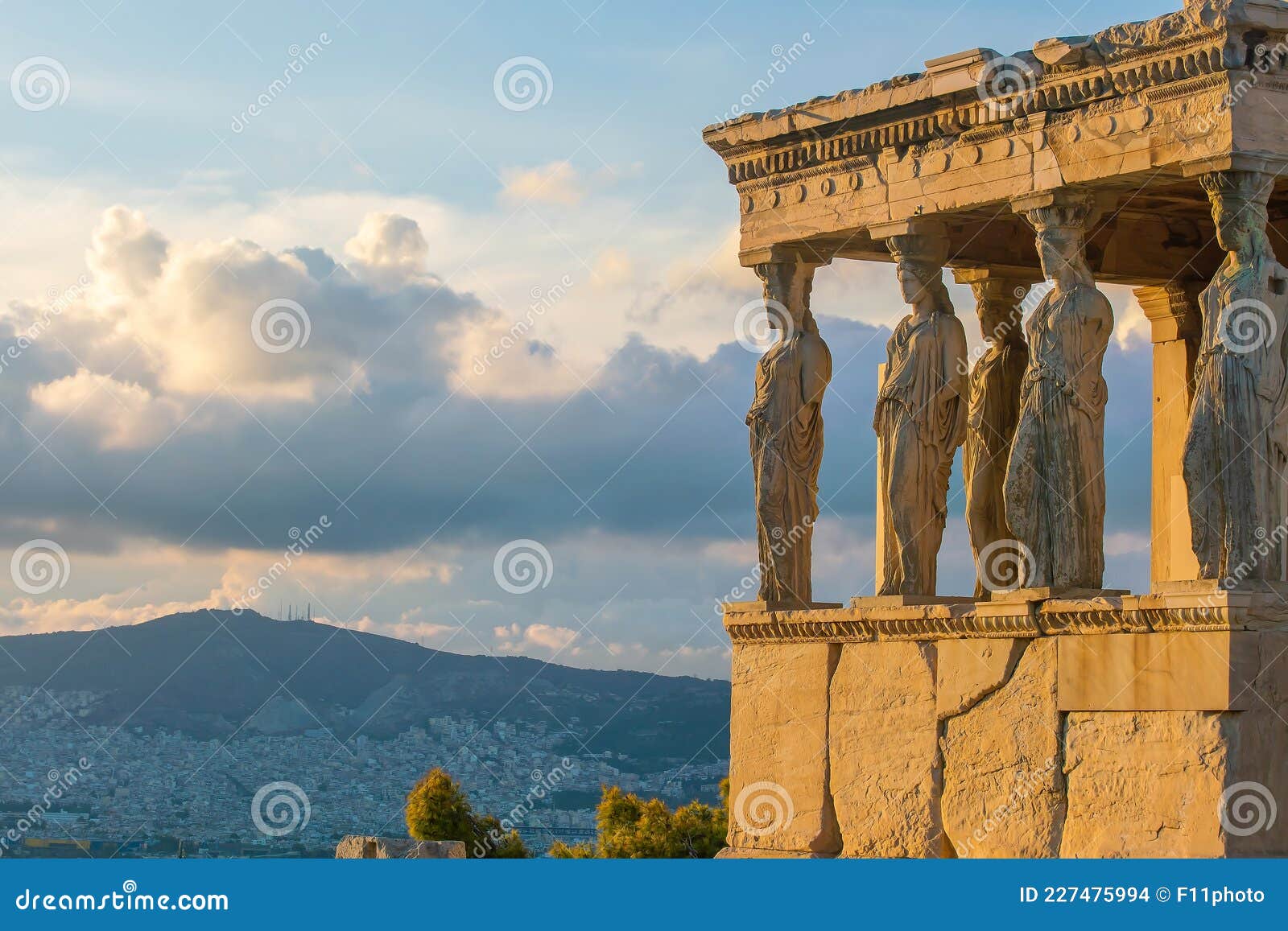 Architecture Detail of Ancient Building in Acropolis, Athens Stock ...