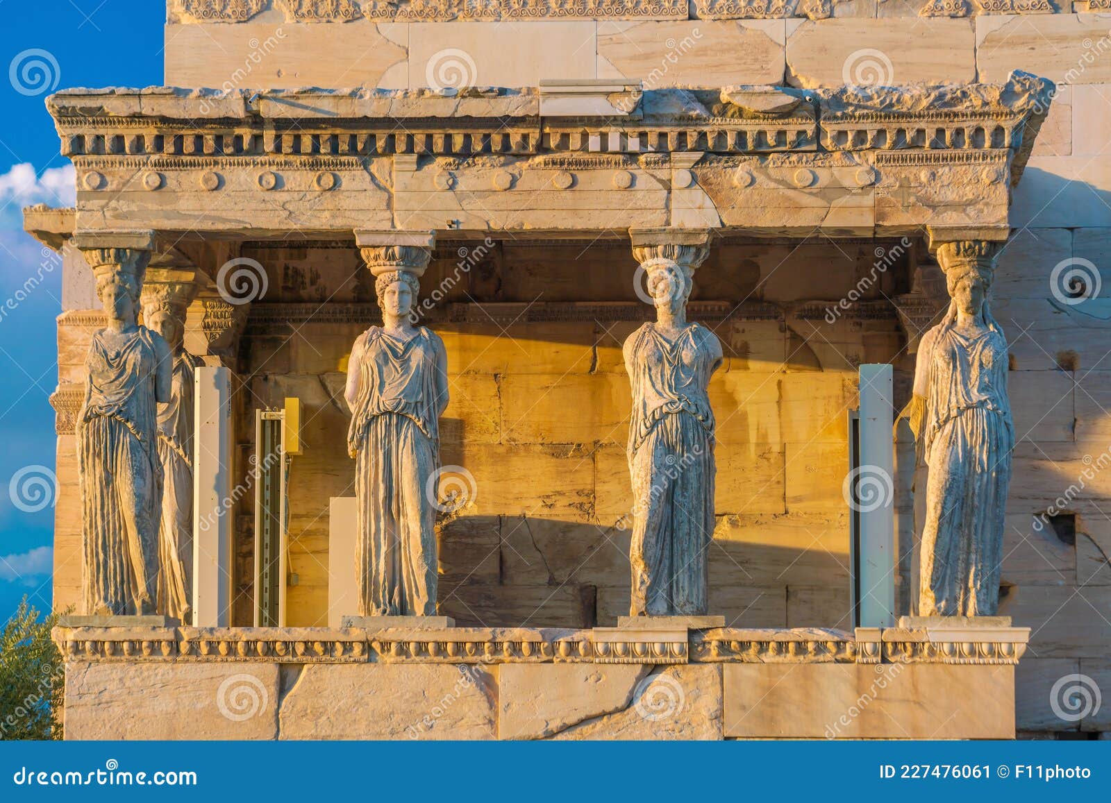 Architecture Detail of Ancient Building in Acropolis, Athens Stock ...