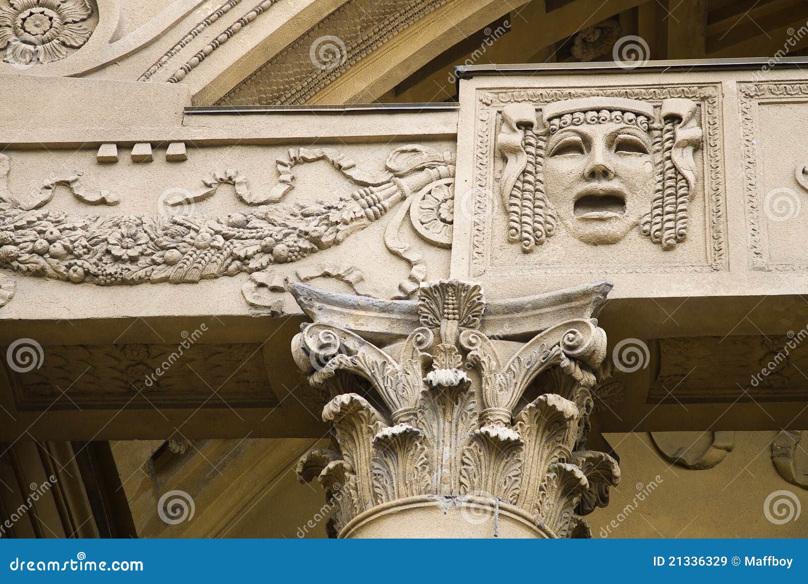 Architecture Detail Closeup of an Old Building Stock Image - Image of ...