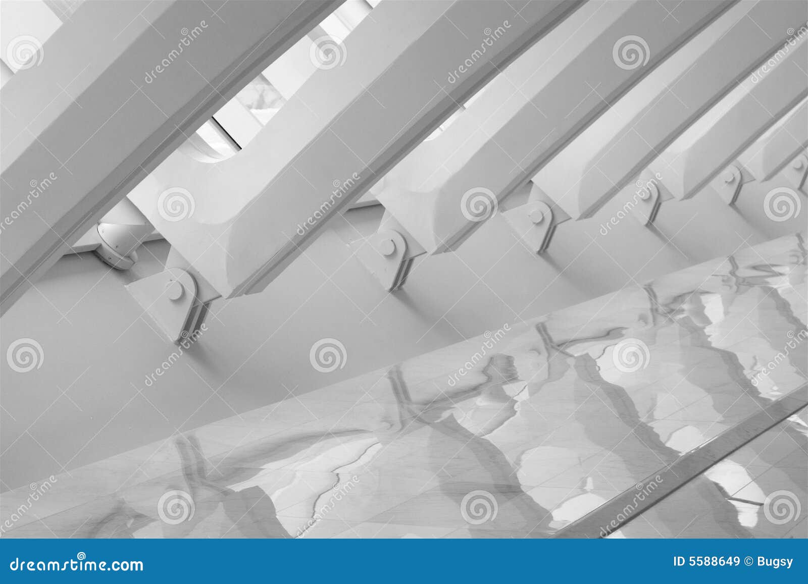 Architecture Detail of Cross Beams Stock Image - Image of abstract ...