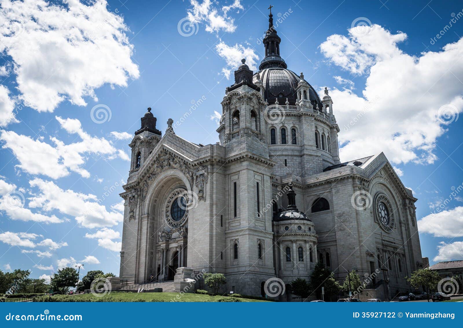 Architecture Detail of Large Cathedral Stock Photo - Image of catholic ...