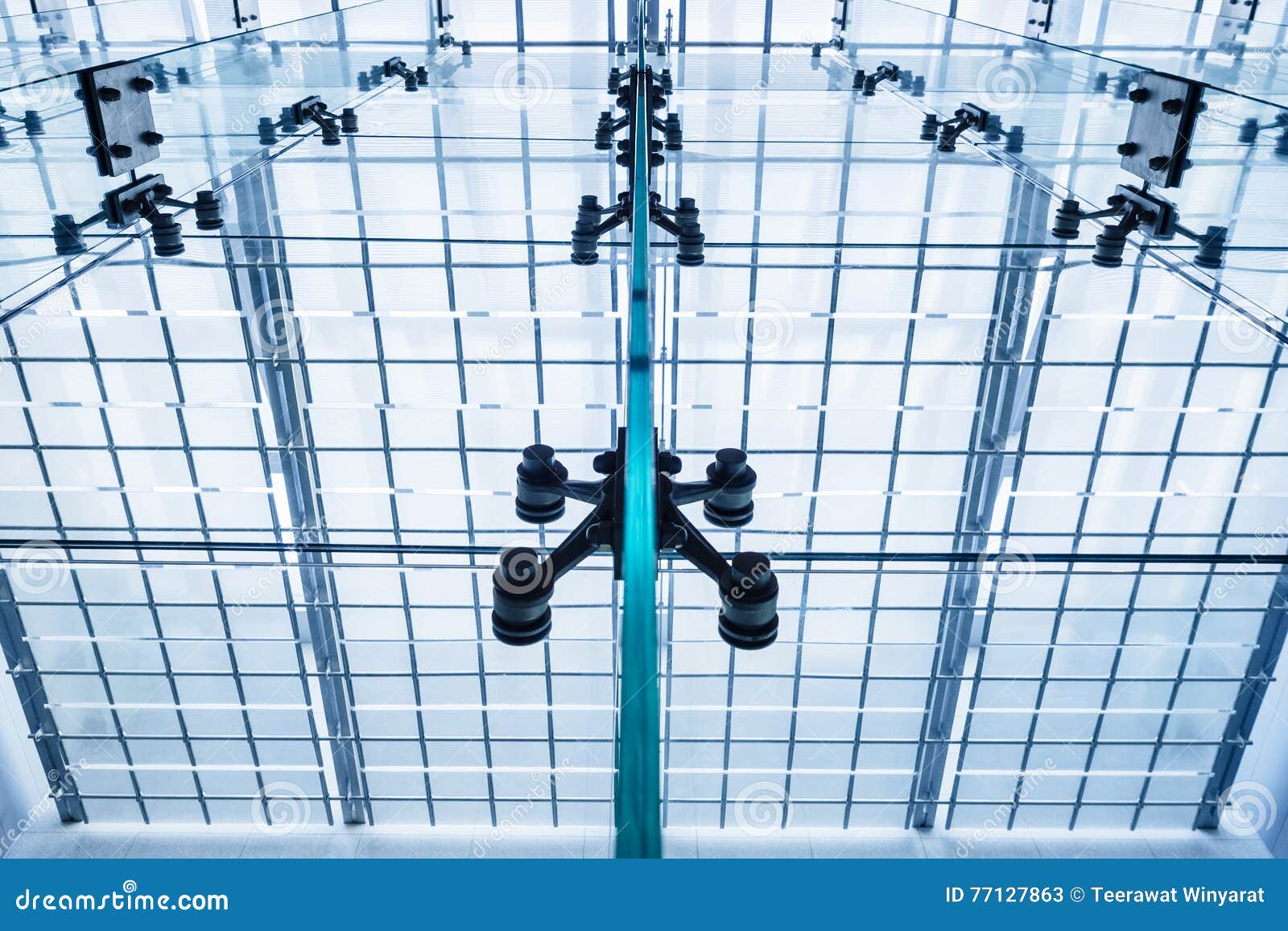 Architecture Detail Modern Glass Roof Building Structure Stock Image ...