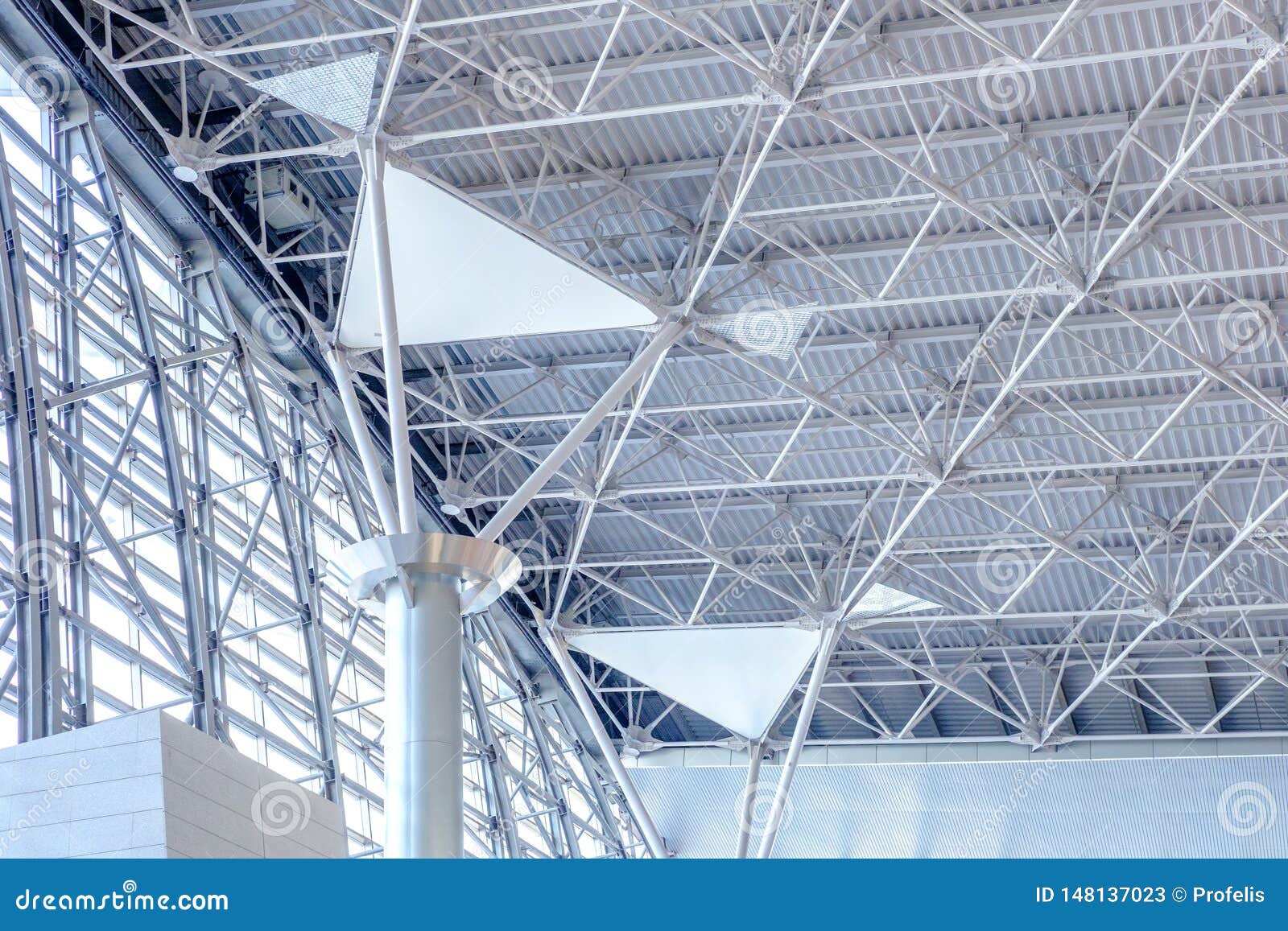 Architecture Detail Modern Metal Structure Pattern Construction Stock ...