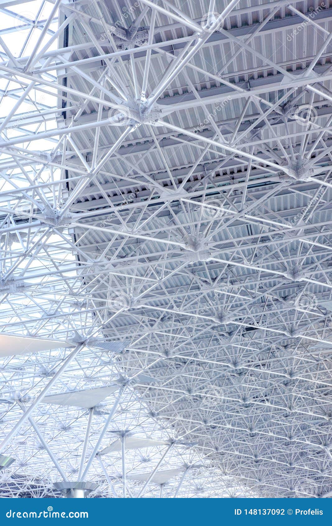 Architecture Detail Modern Metal Structure Pattern Construction Stock ...