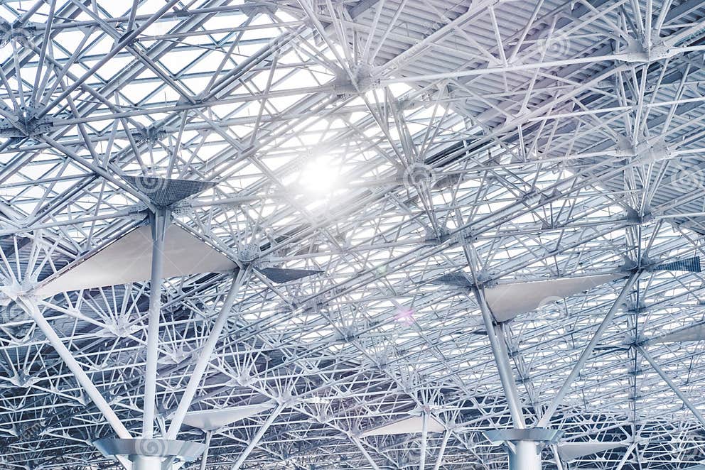 Architecture Detail Modern Metal Structure Pattern Construction Stock ...