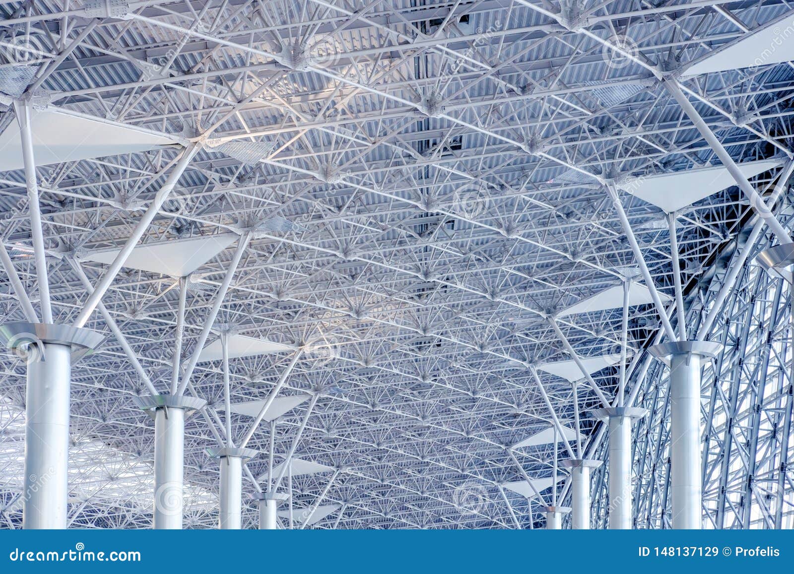 Architecture Detail Modern Metal Structure Pattern Construction Stock ...