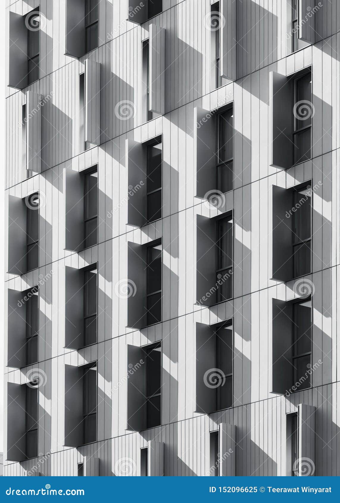 Architecture Details Window Frame Pattern Modern Building Exterior ...