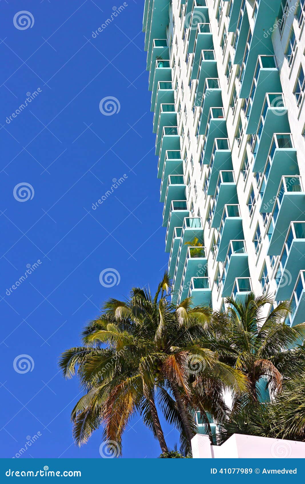 Architecture Details of Building in Miami Beach, Florida. Stock Image ...