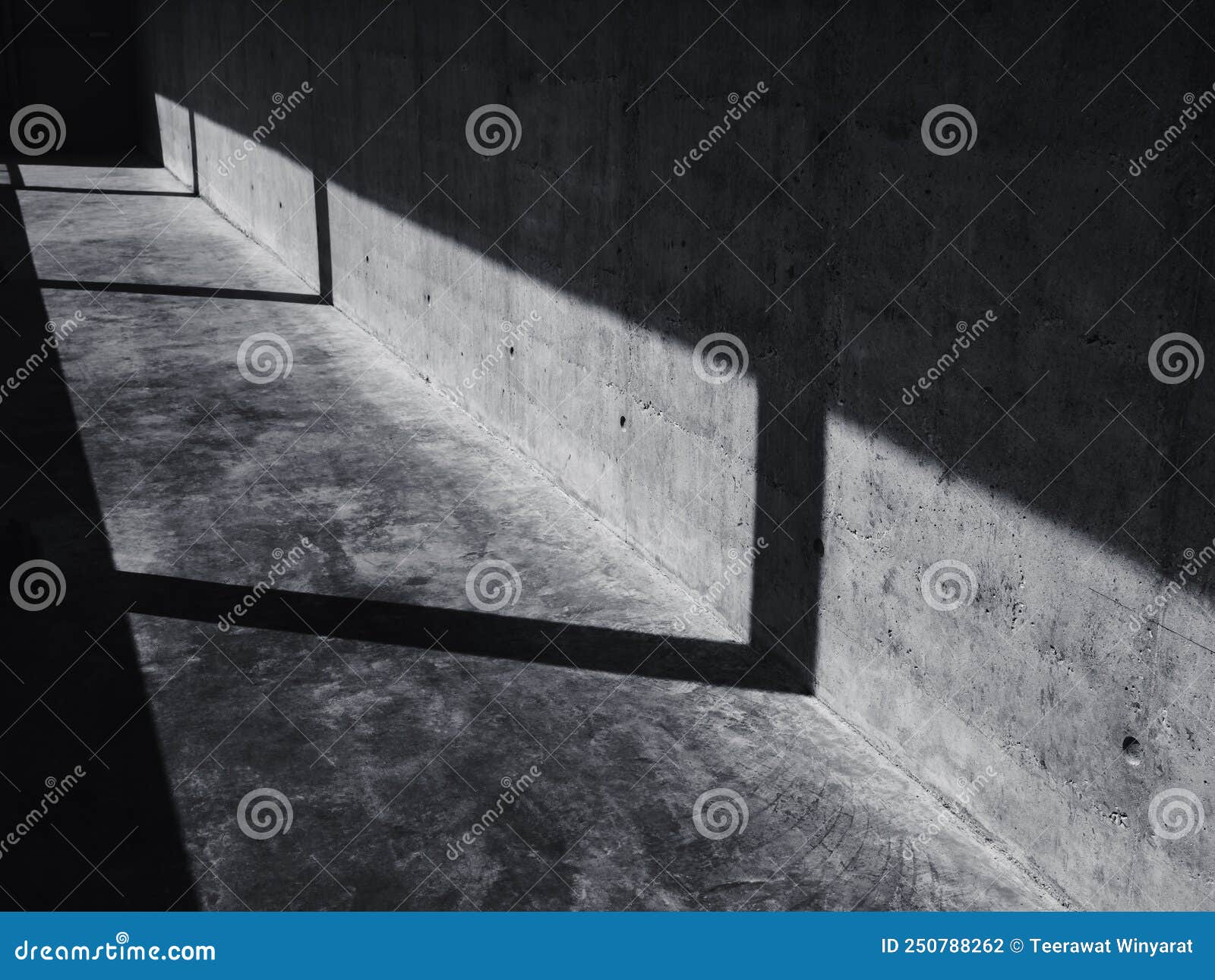Cement Concrete Wall Building Shade Shadow Lighting Stock Photo - Image ...