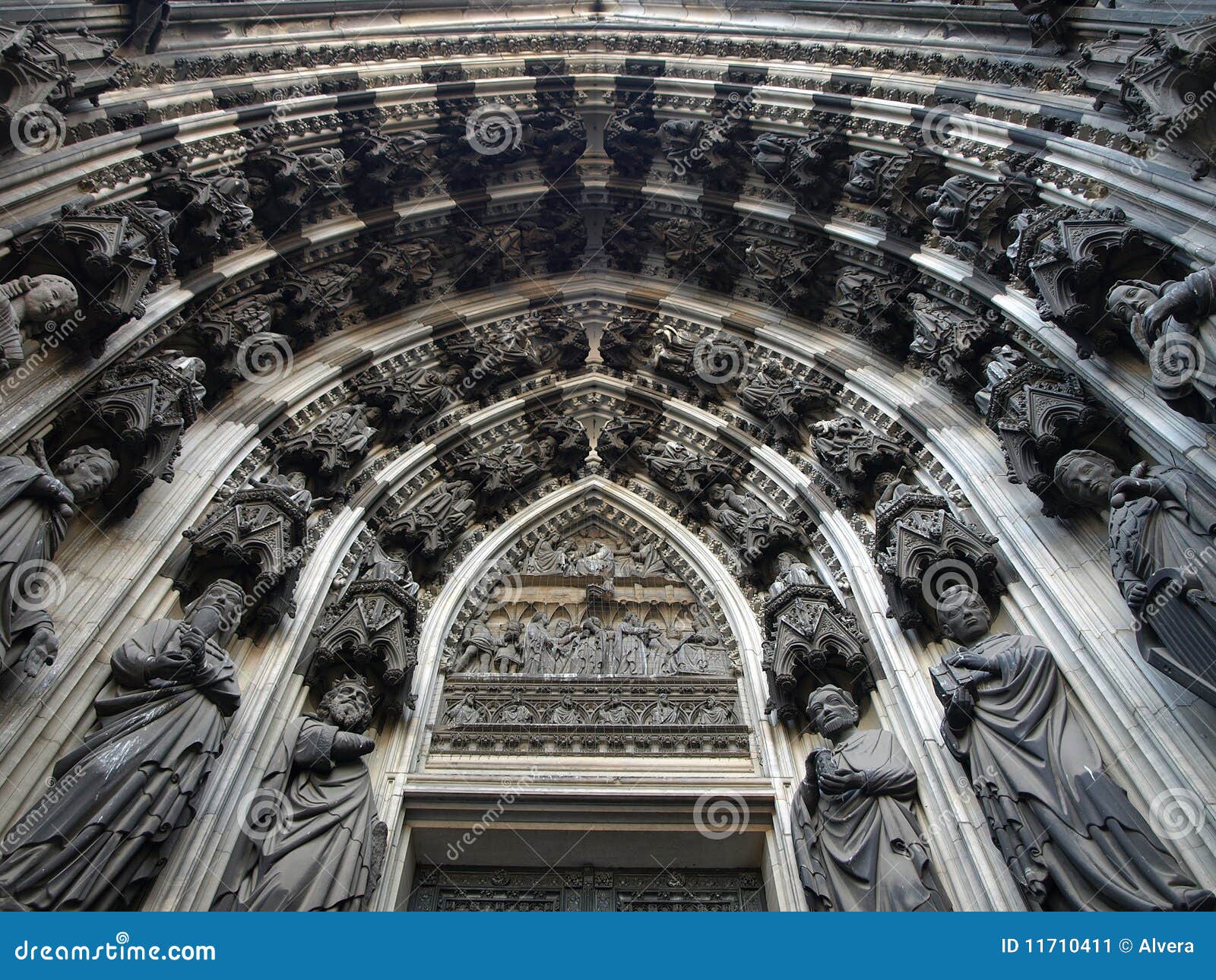 Architecture Details Cologne Cathedral Stock Image - Image of christian ...