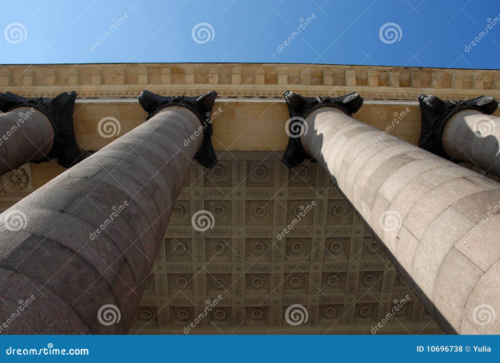 Architecture Details - Columns and Ceiling Stock Photo - Image of ...