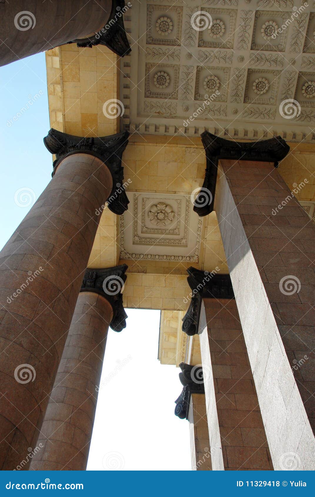 Architecture Details - Columns and Ceiling Stock Photo - Image of ...
