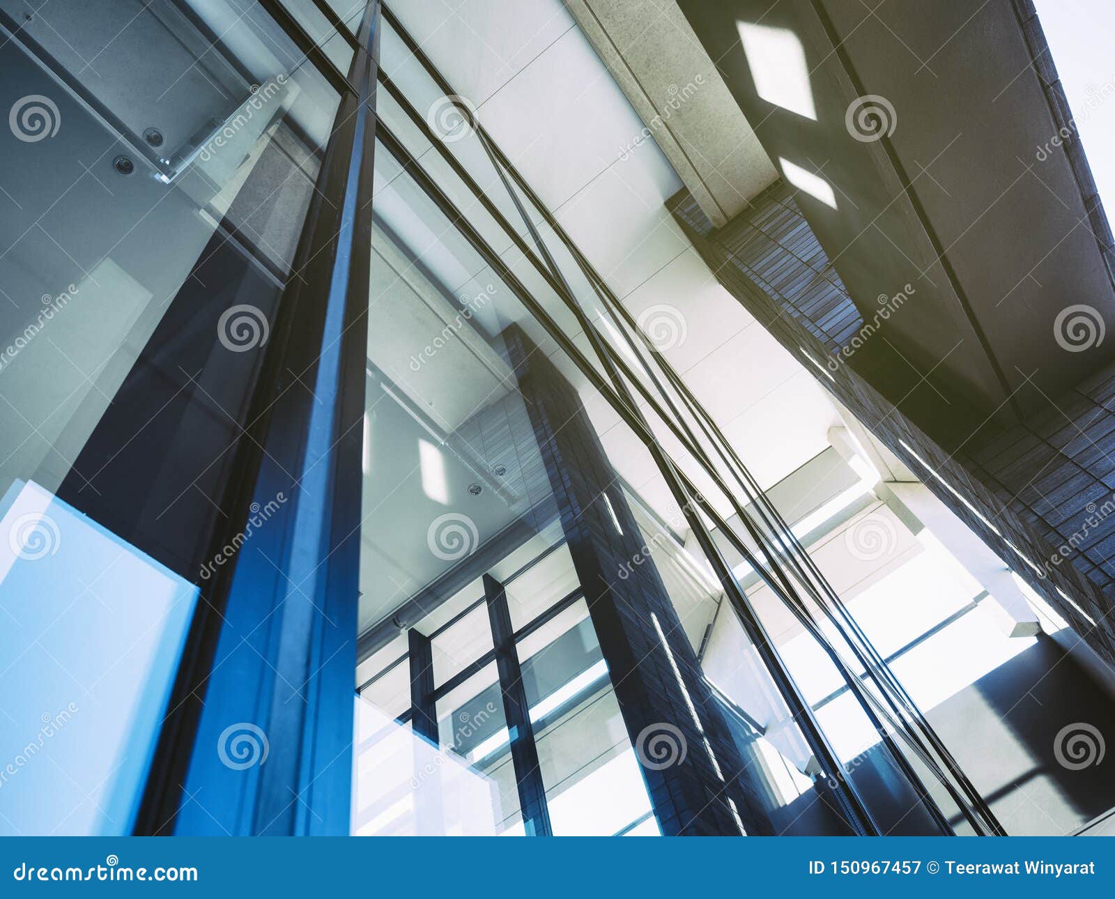 Architecture Details Exterior Modern Building Columns Stock Image ...