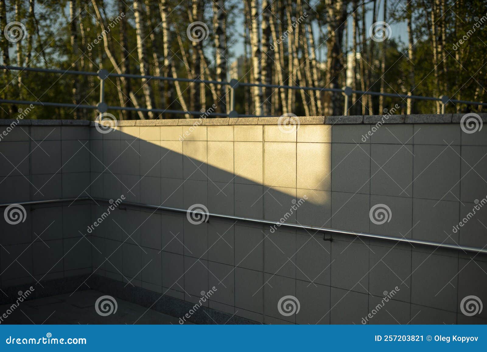 Architecture Details. Handrail for Support on Wall Stock Image - Image ...