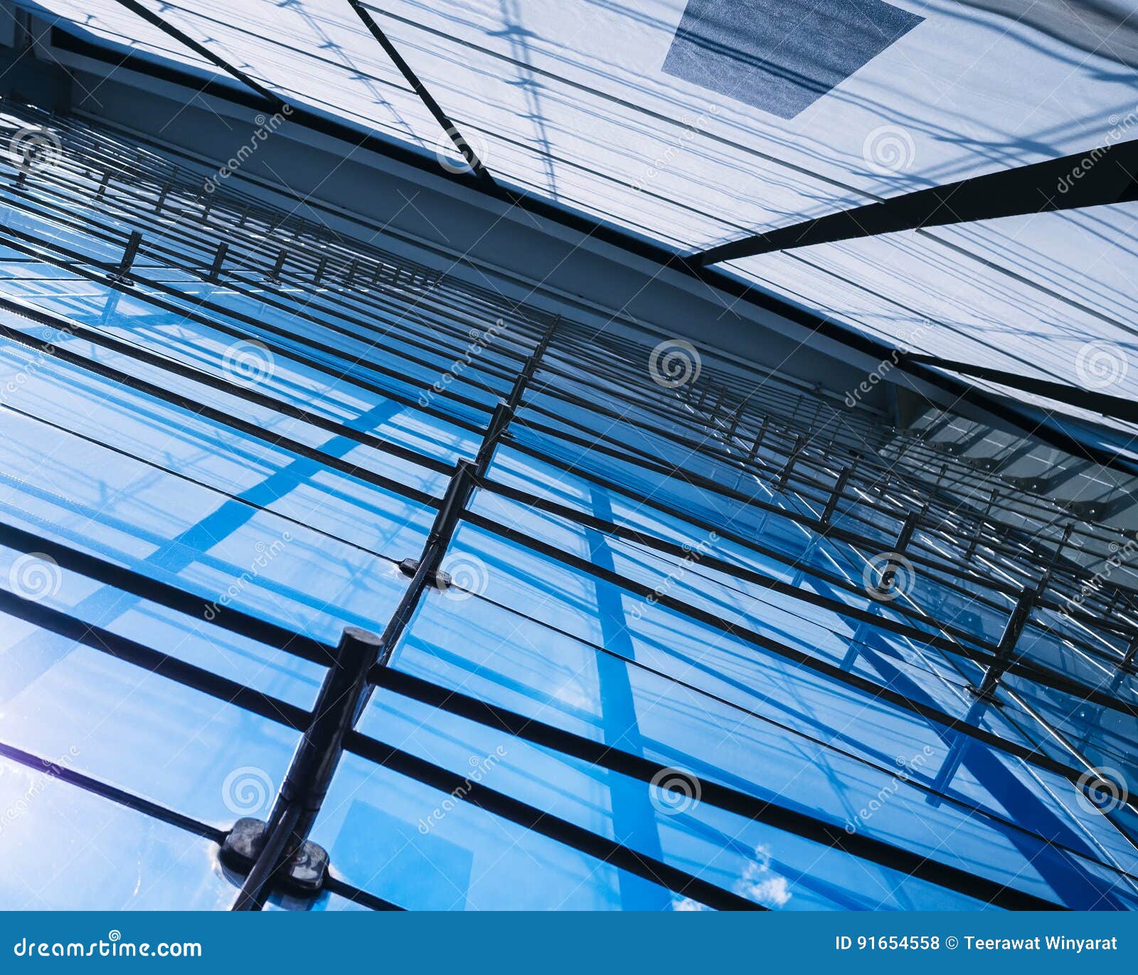 Architecture Details Modern Building Glass Facade Background Stock ...