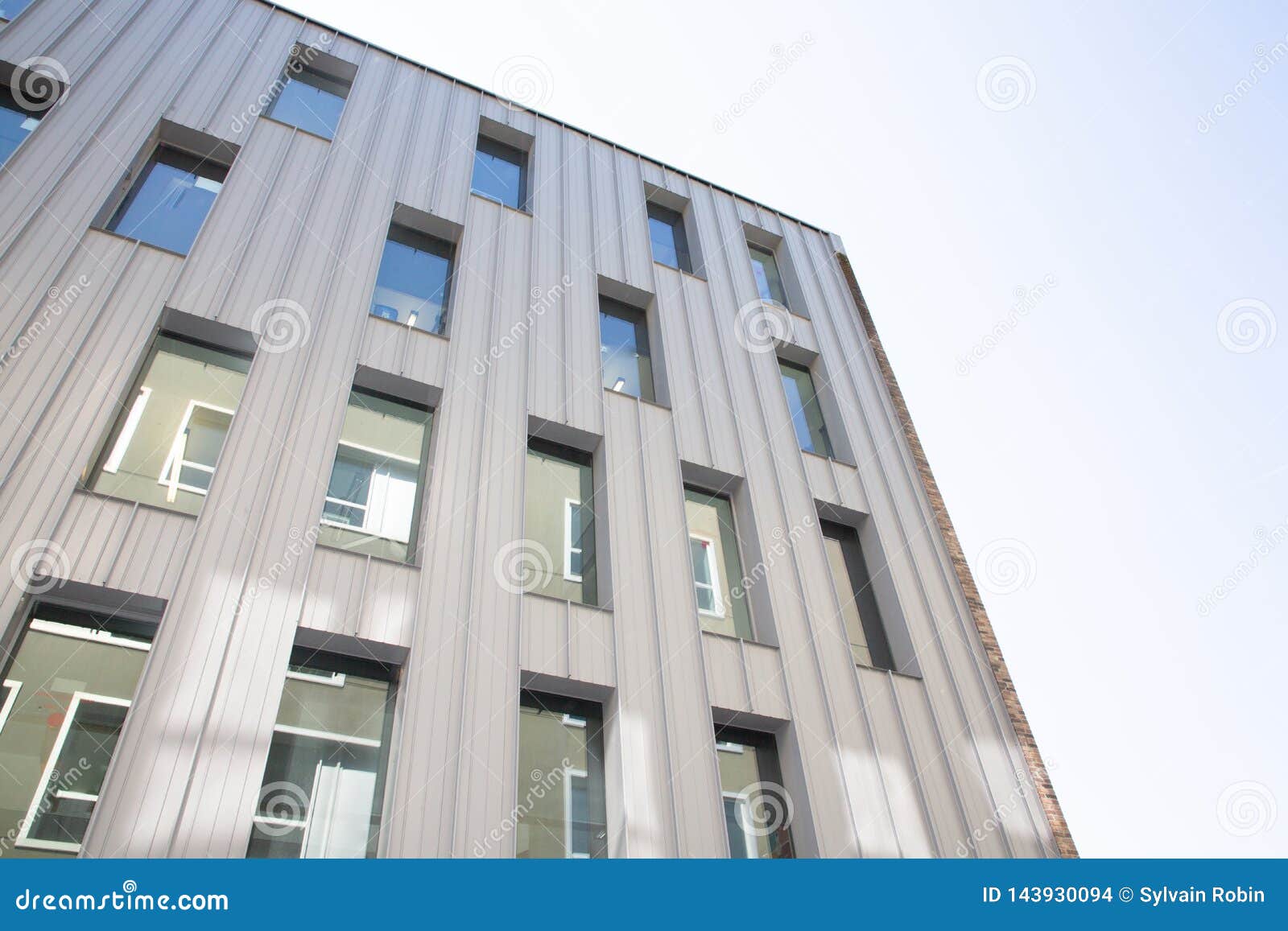 Architecture Details Modern Building Glass Facade Design in Abstract ...