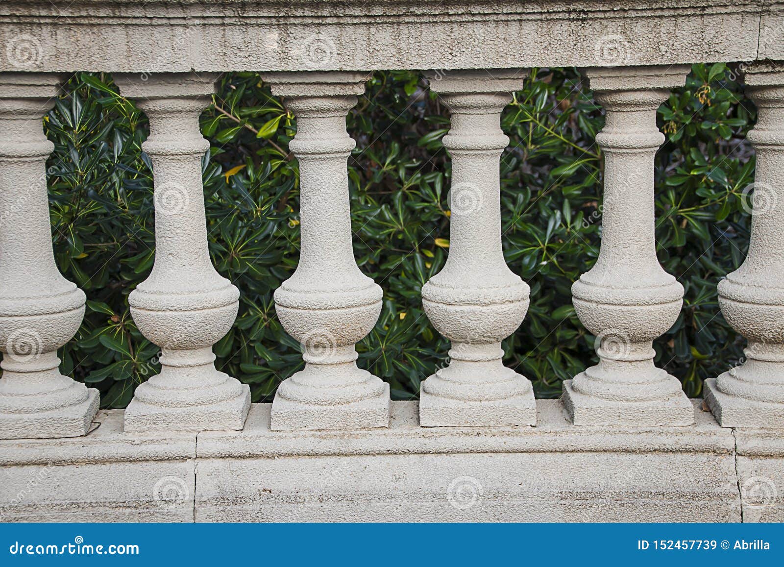 Architecture and Details. Semi-circular Balcony Stone Balustrade Stock ...