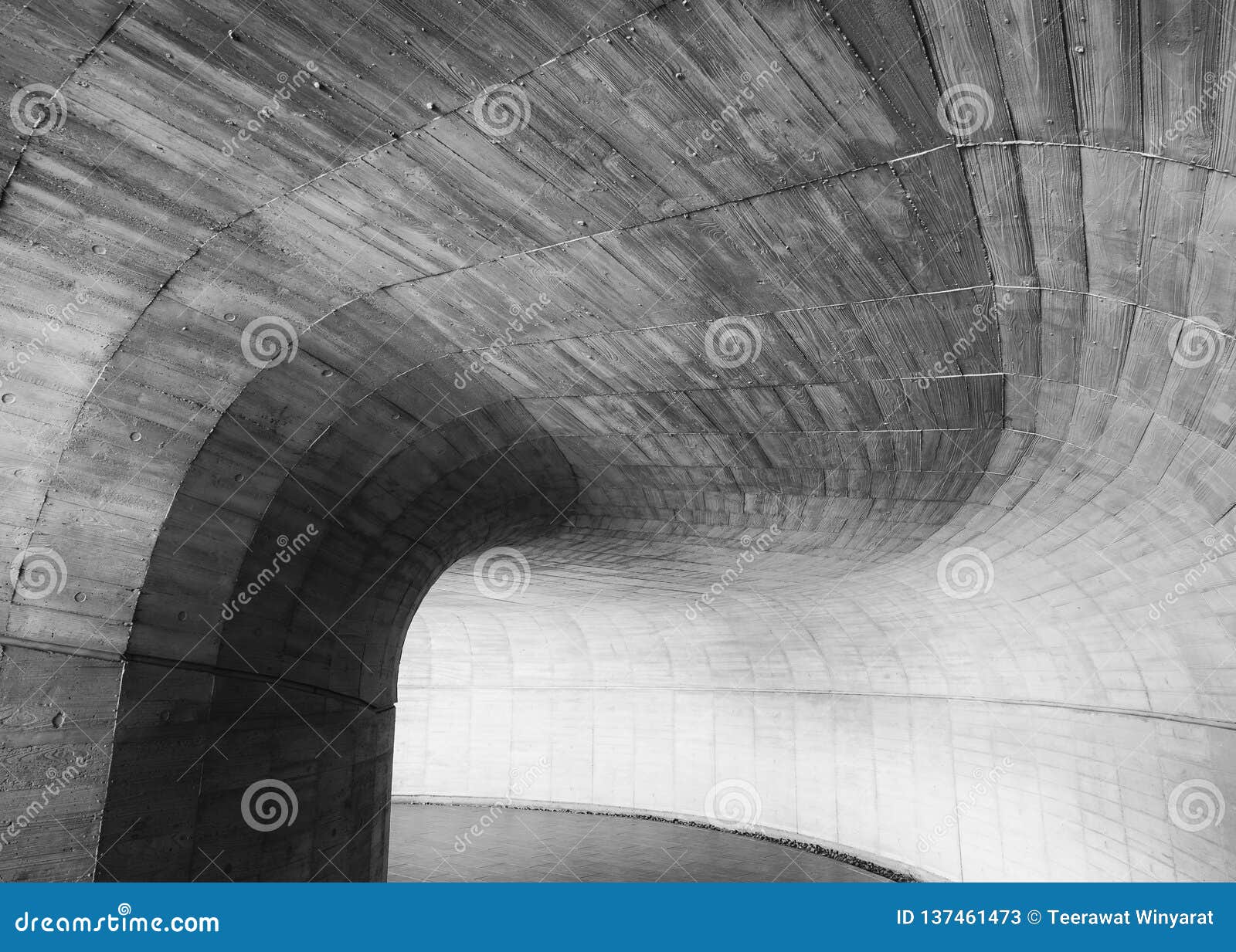 Architecture Details Wall Curve Concrete Cement Abstract Background ...