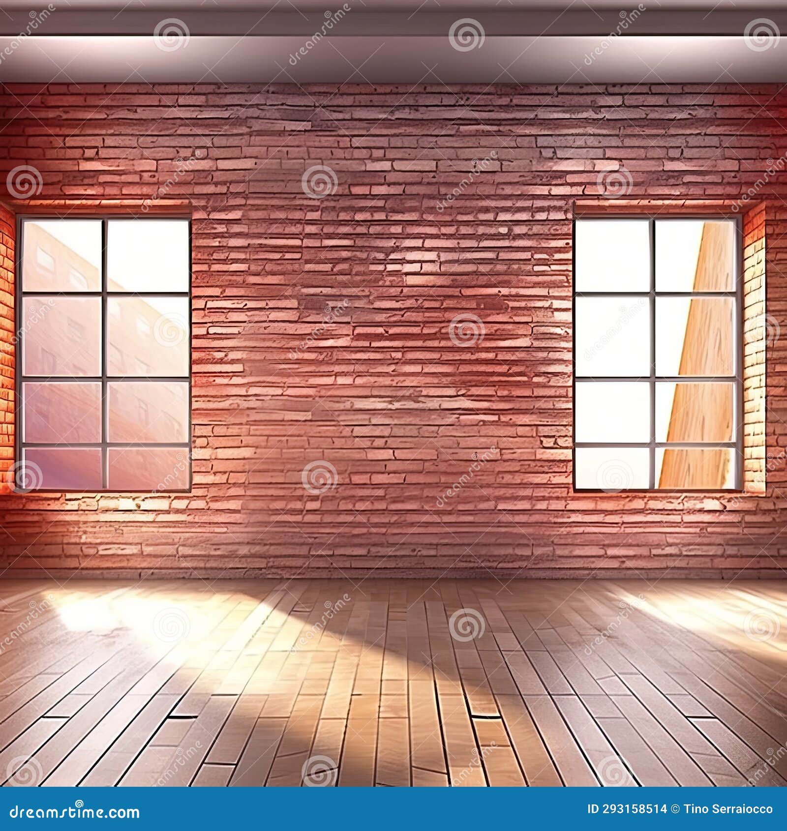 Architecture Dramatic Light Empty Dance Room Interior , Generated by AI ...