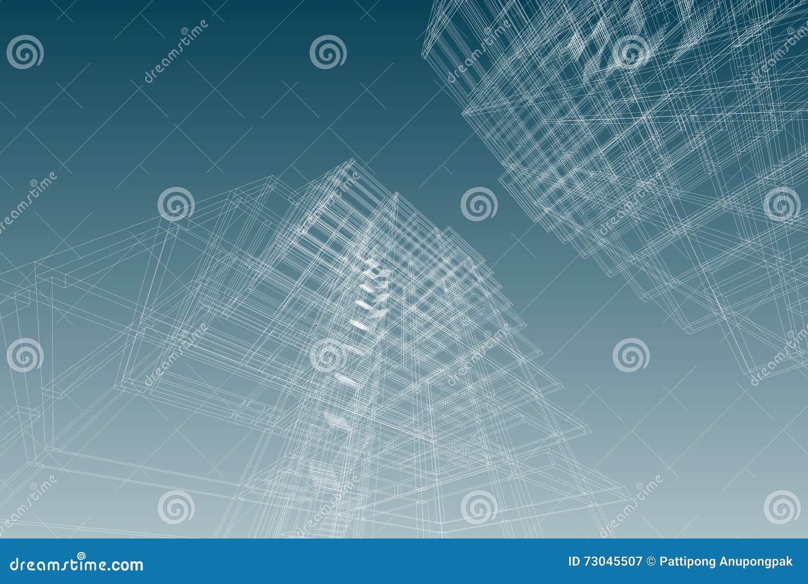 Architecture drawing stock illustration. Illustration of perspective ...