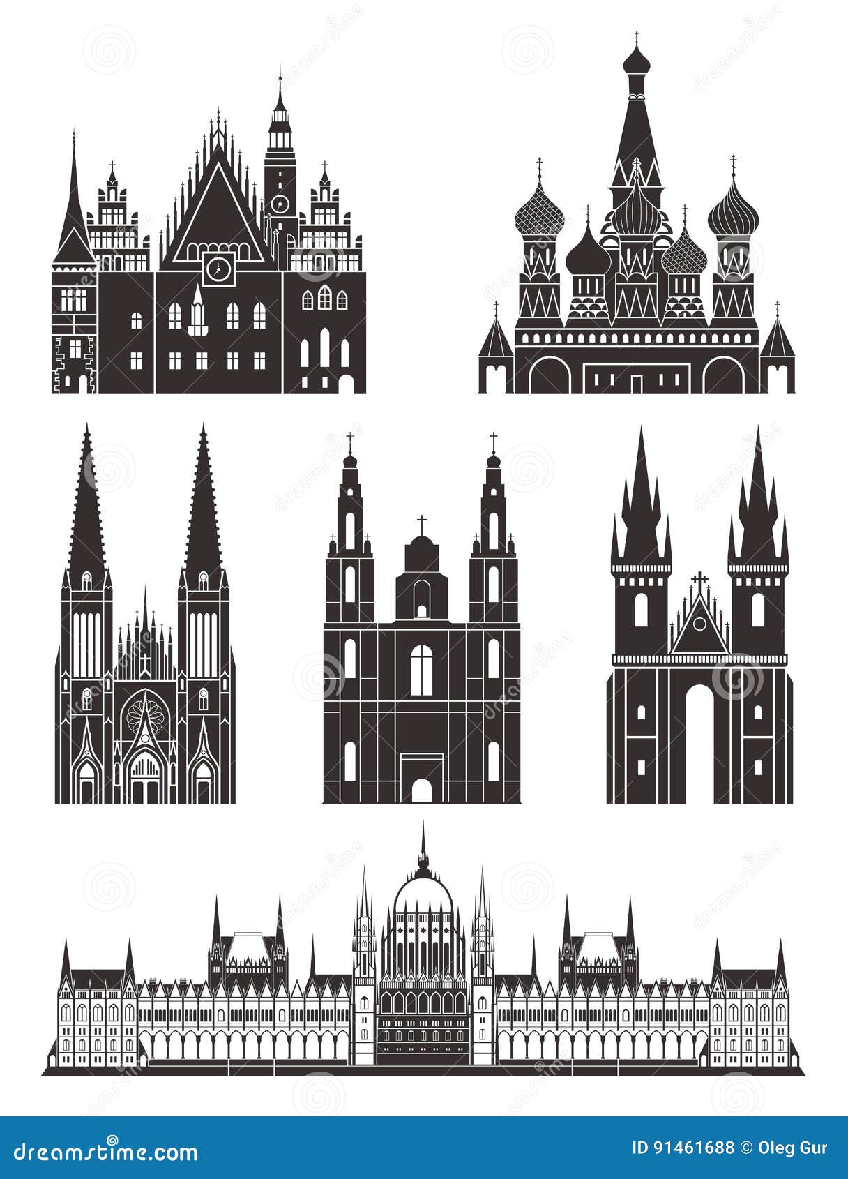 Architecture. Eastern Europe Stock Vector - Illustration of bulgaria ...