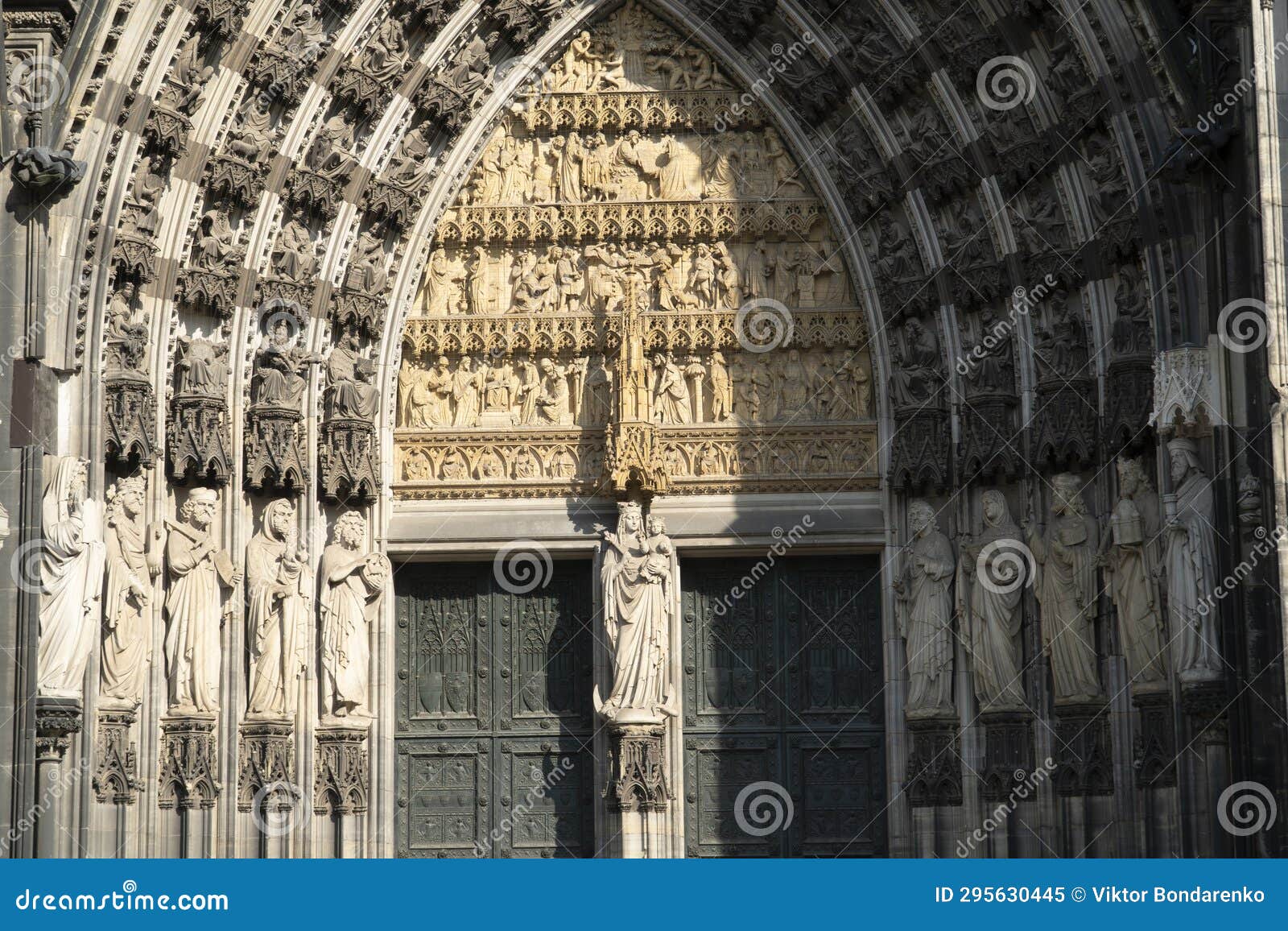 Architecture Elements of Cologne Cathedral Stock Image - Image of ...