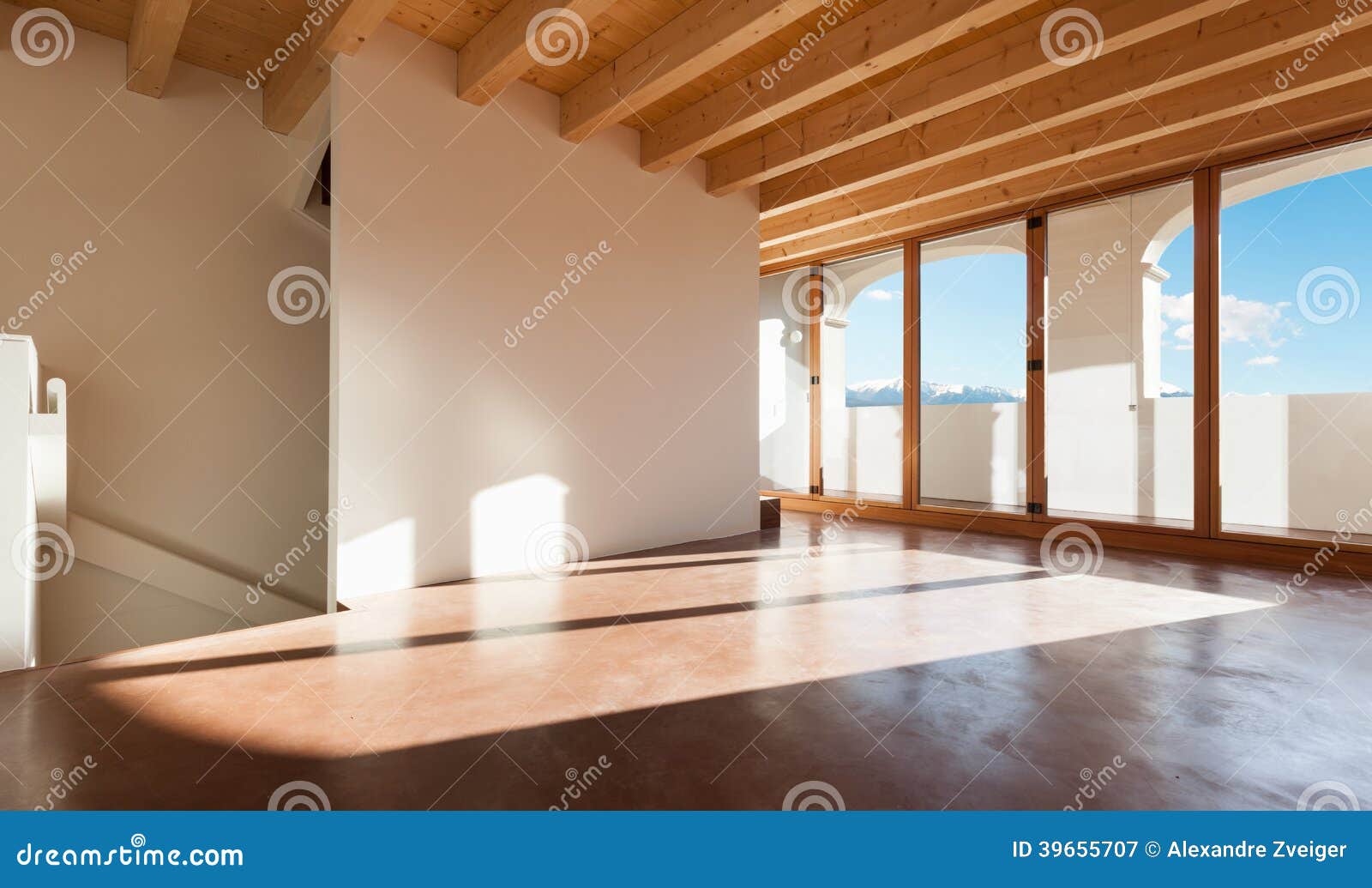Architecture, empty loft stock image. Image of real, empty - 39655707