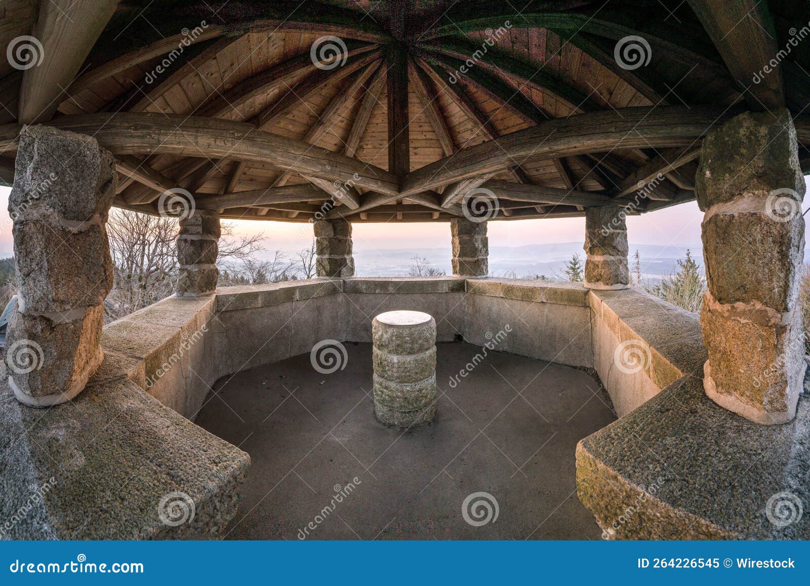 Architecture of an Empty Observation Platform Stock Image - Image of ...