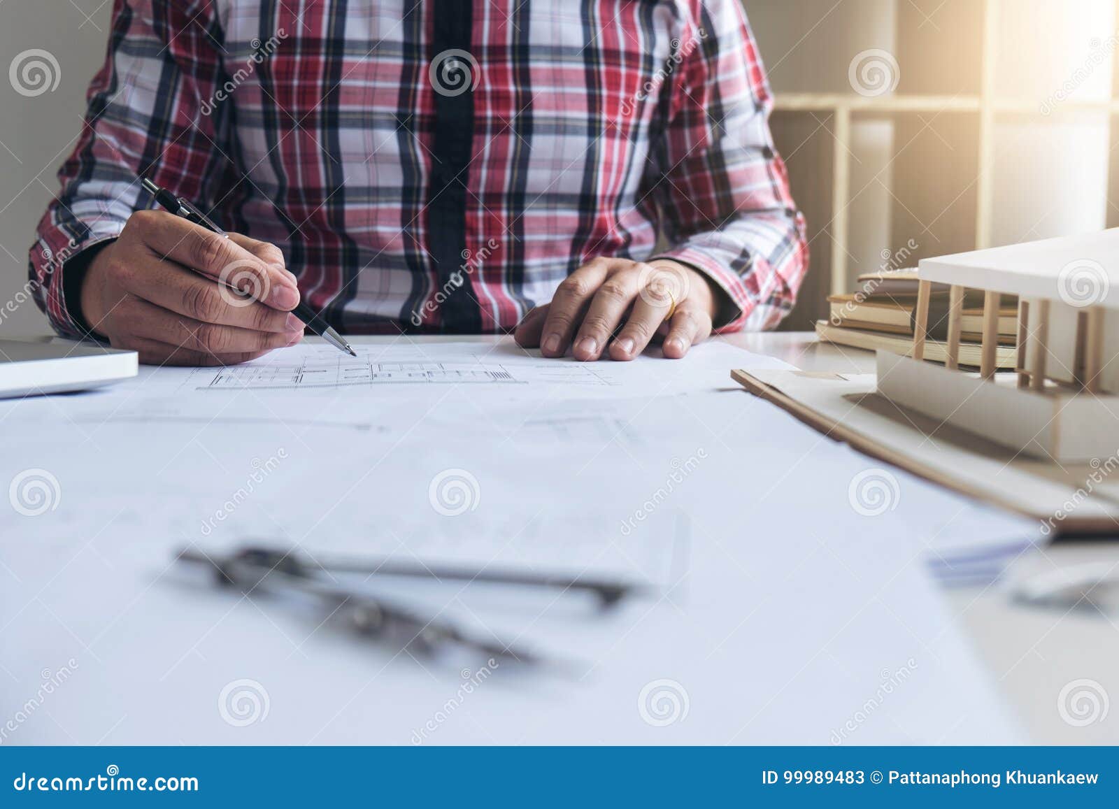 Architecture Engineer Drawing and Working for Architectural Project and ...