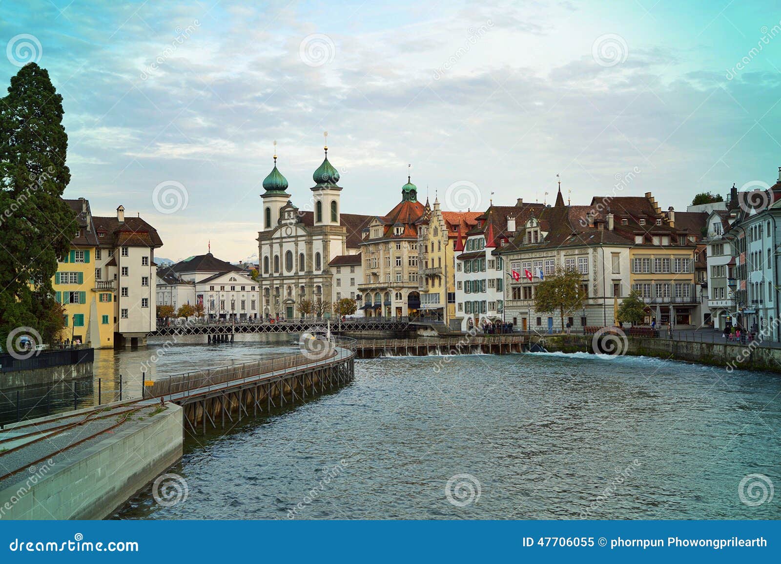 Architecture in Europe stock image. Image of house, riverside - 47706055