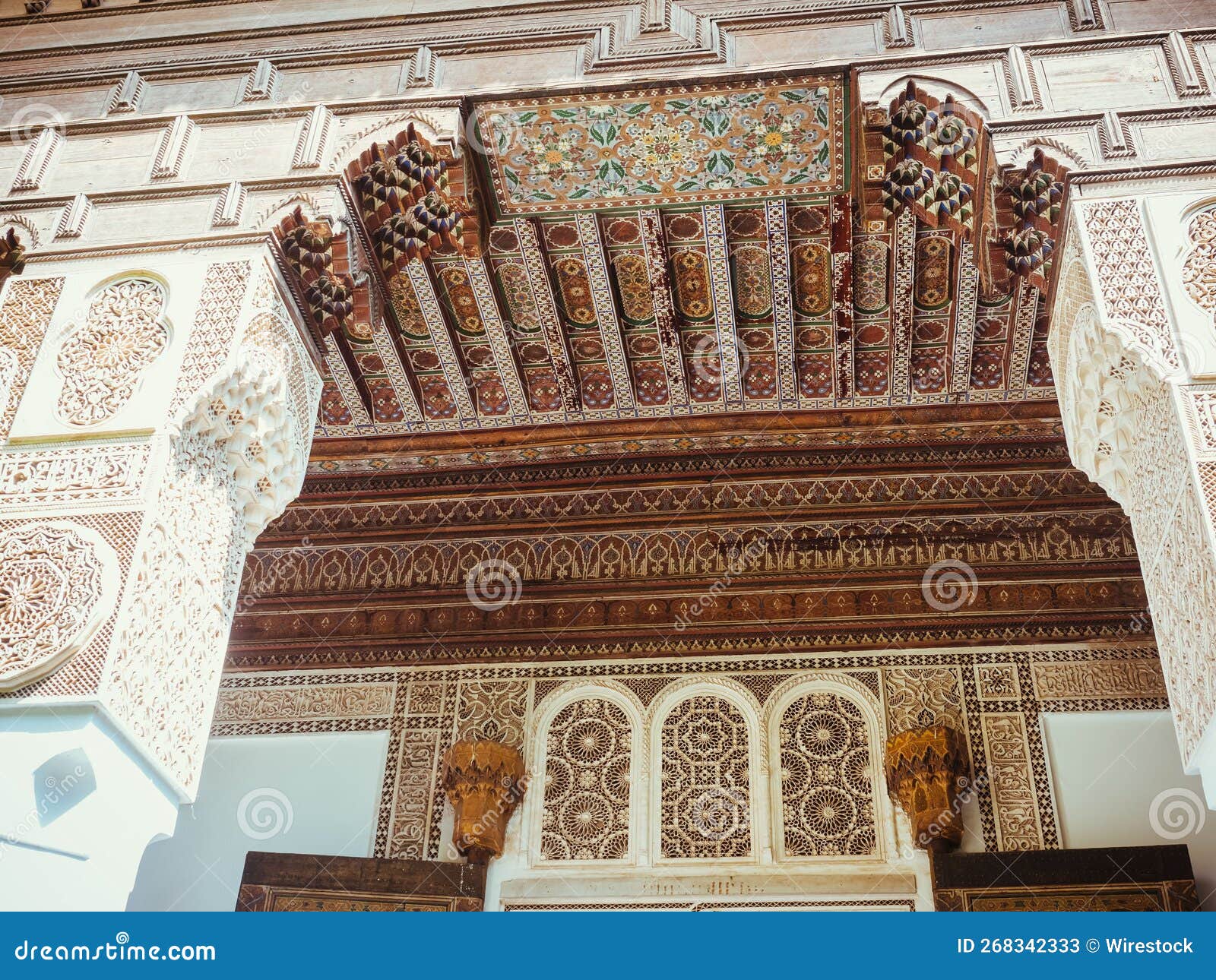 Architecture of the Exterior of the Old Building in Morocco. Stock ...