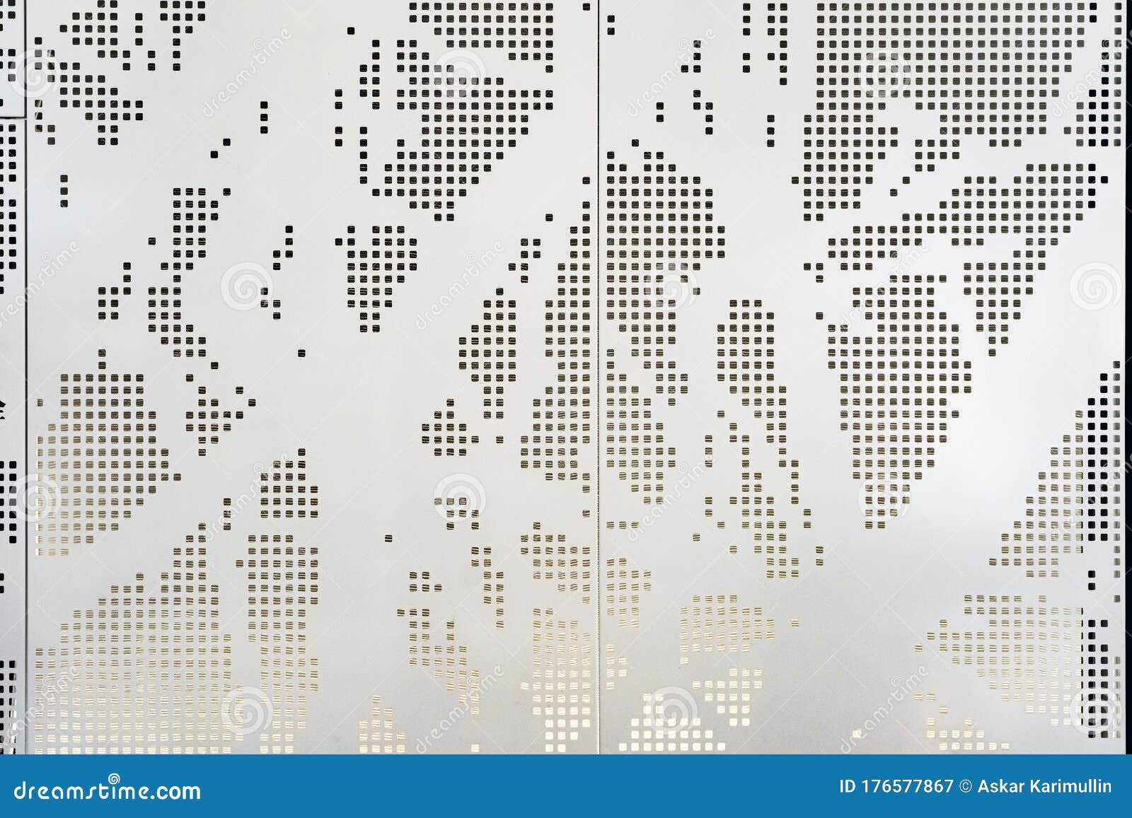 Parametric Aluminium Panels. Facade Cladding. Royalty-Free Stock Photo ...