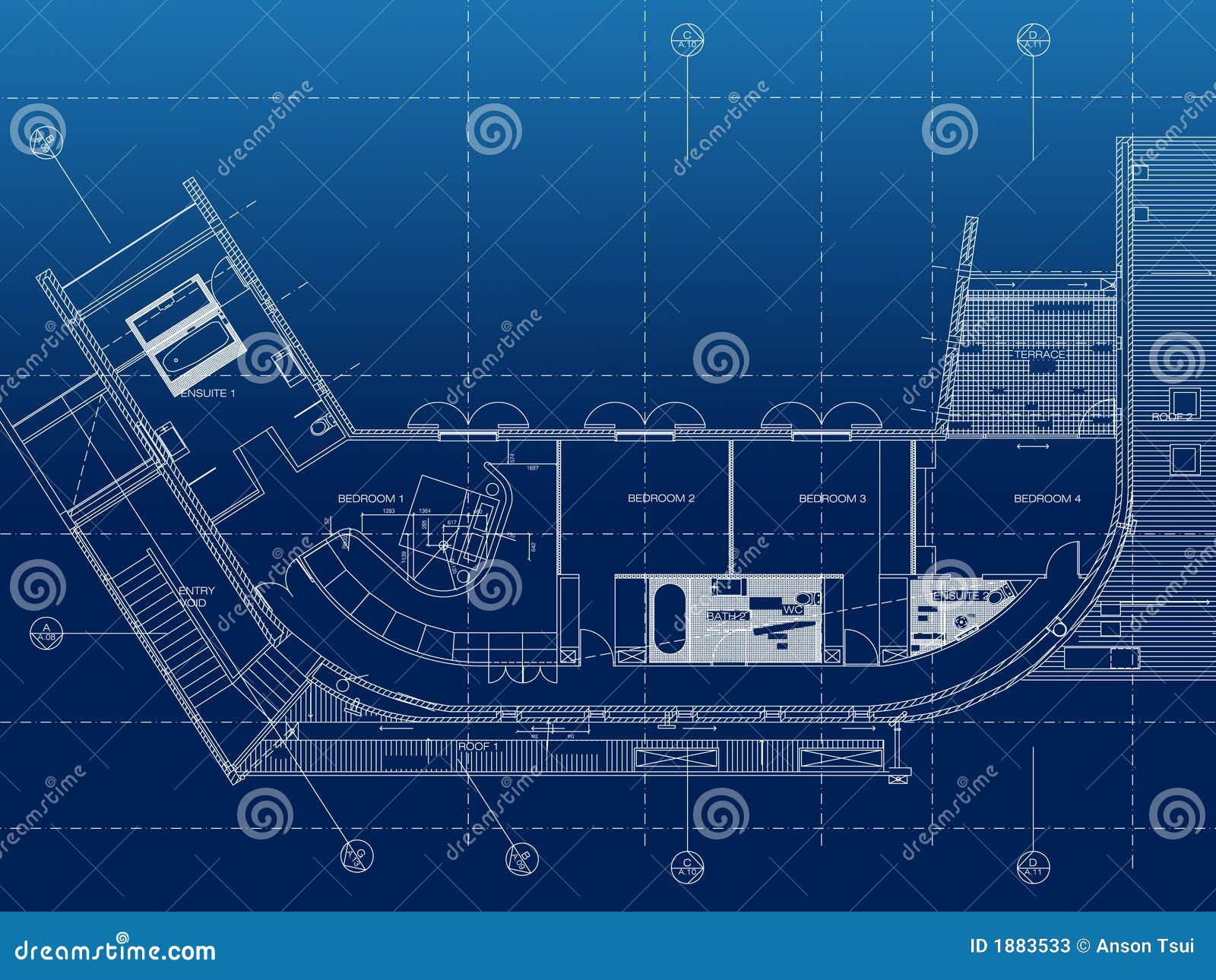 Architecture Floor Plan Background Stock Image - Image of design ...