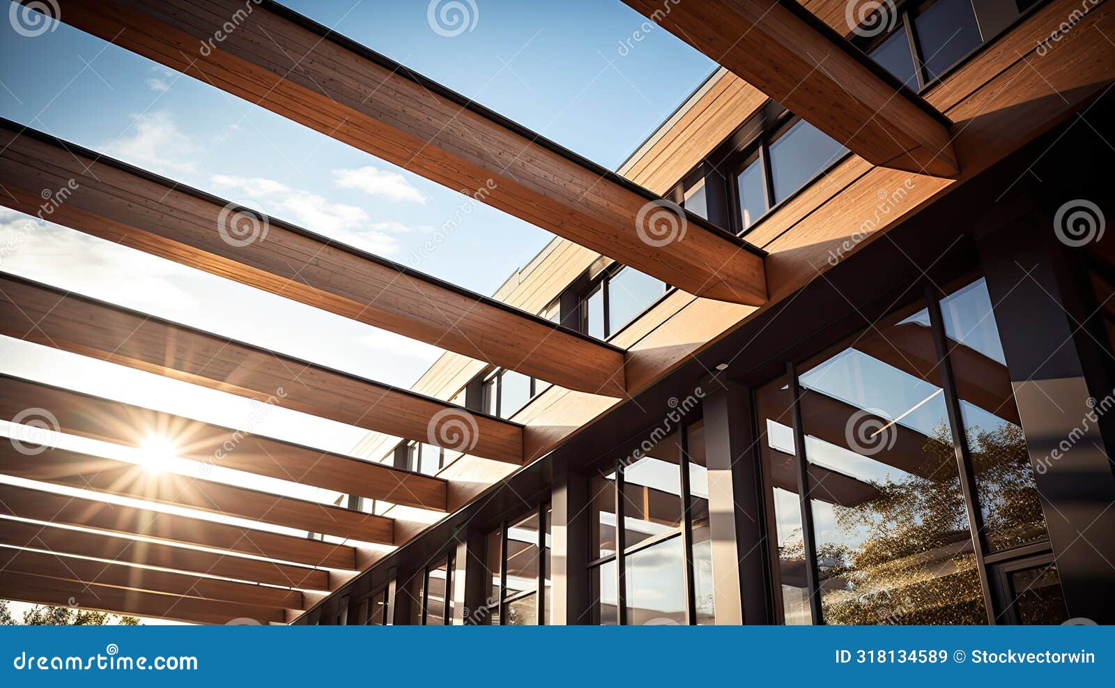 Architecture Framework Timber Frame Stock Illustration - Illustration ...