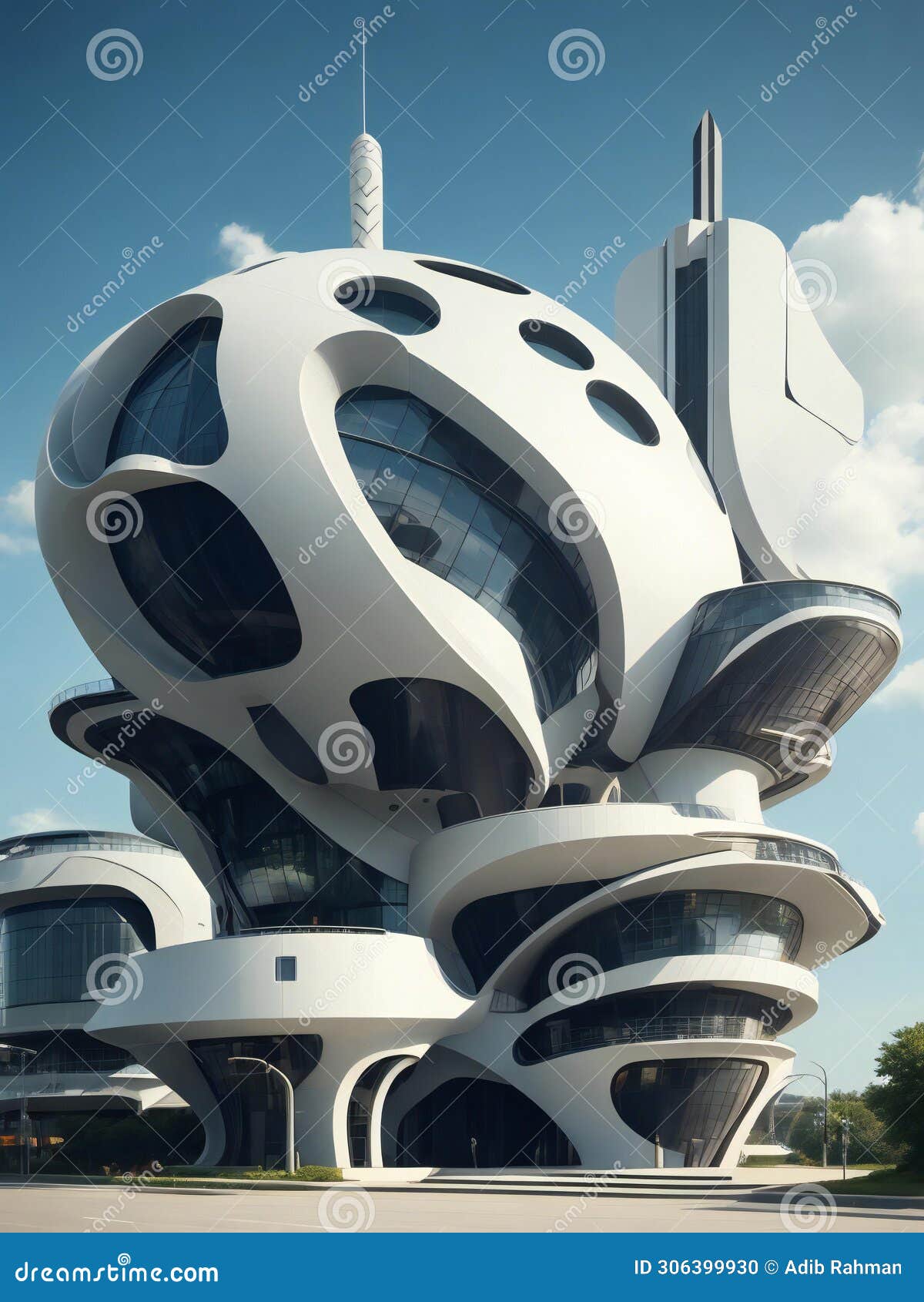 Architecture of the Future Conceptual Building Stock Illustration ...