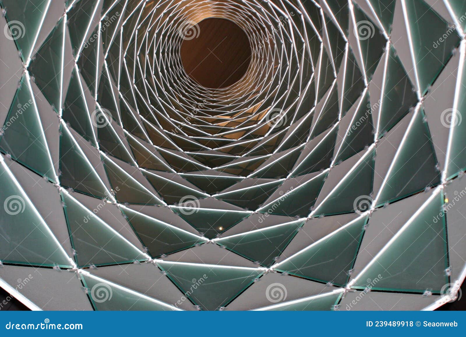 An Architecture of Geometry at Glass Window Stock Photo - Image of ...