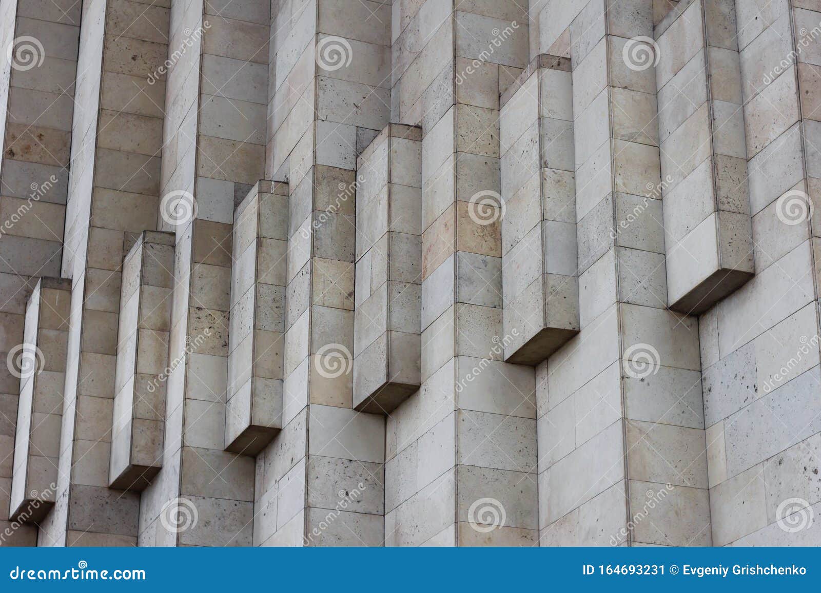 Architecture Geometry Pattern Blocks Perspective. Modernism Exterior ...