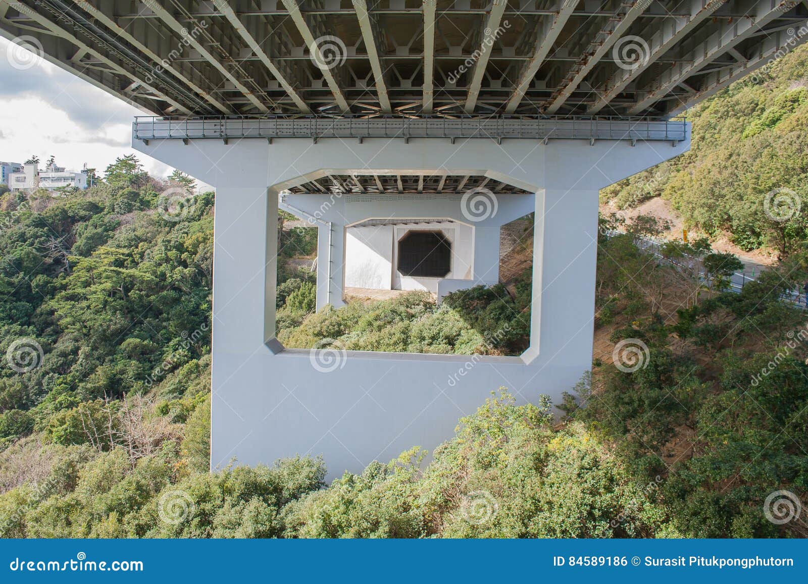 Architecture of Great Naruto Bridge. Stock Photo - Image of asian ...