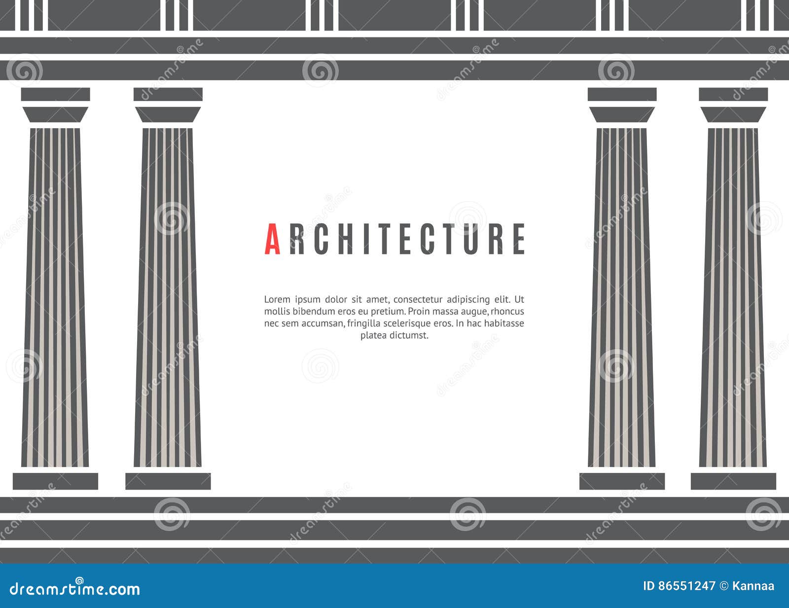 Architecture Greek Temple Background Stock Vector - Illustration of ...