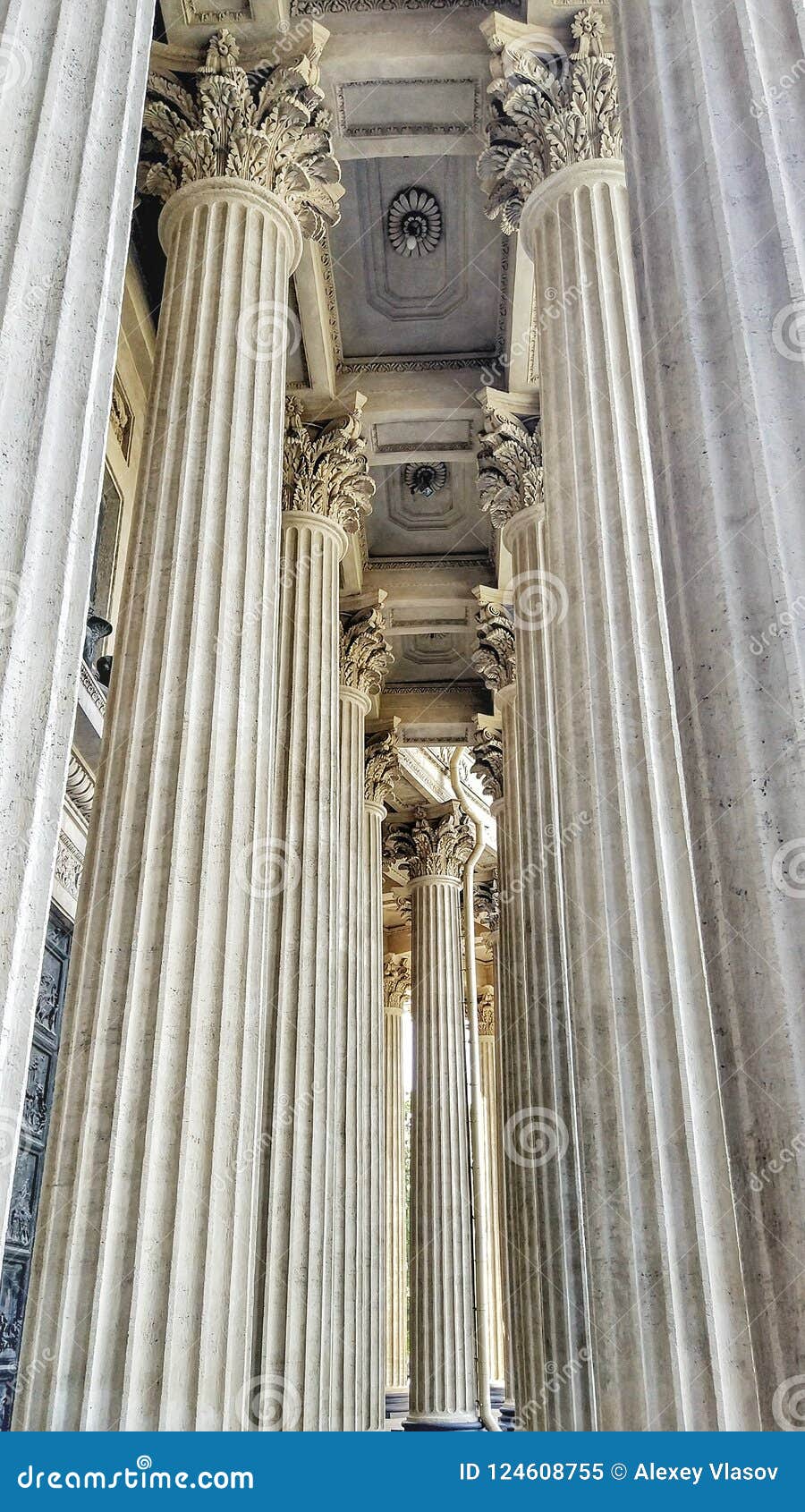 Architecture Historic Building Columns Old Stock Image - Image of ...